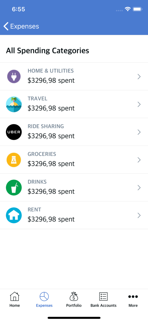 Personal Finance App Template for iOS in Swift - Download