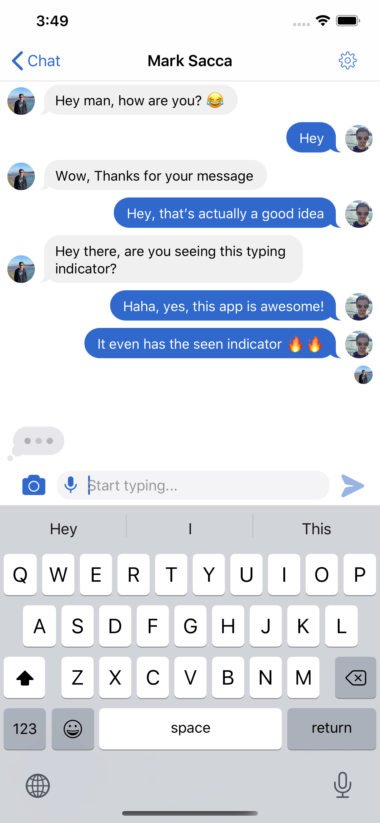 Chat iOS App Template in Swift with Push Notifications | Download